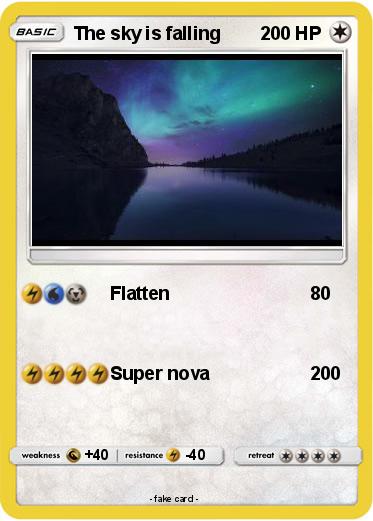Pokémon The sky is falling 1 1 - Flatten - My Pokemon Card