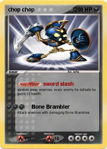 Pokémon chop chop 120 120 - sword slash - My Pokemon Card