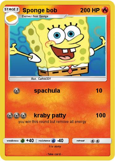 Pokémon Sponge bob 359 359 - spachula - My Pokemon Card