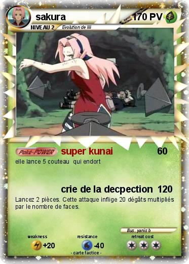 Pokémon sakura 456 456 - super kunai - Ma carte Pokémon
