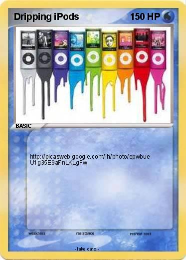 Pokémon Dripping iPods - My Pokemon Card