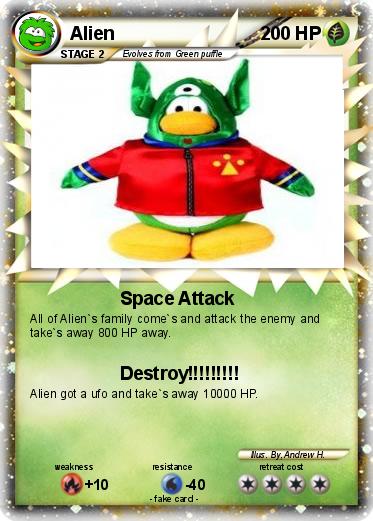 Pokémon Alien 590 590 - Space Attack - My Pokemon Card