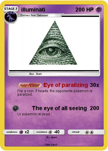 Pokémon illuminati 1177 1177 - Eye of paralizing - My Pokemon Card