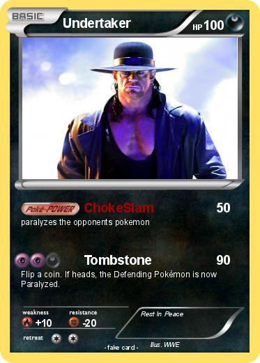 Pokémon Undertaker 975 975 - ChokeSlam - My Pokemon Card
