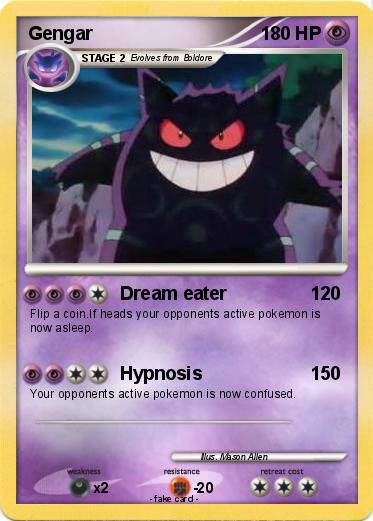 Pokémon Gengar 1111 1111 - Dream eater - My Pokemon Card