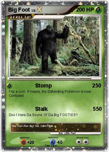 Pokémon Big Foot 58 58 - Stomp 250 - My Pokemon Card