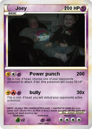 Pokémon Joey 661 661 - Power punch - My Pokemon Card