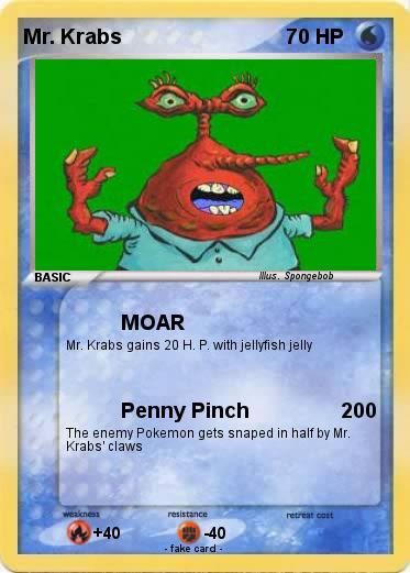 Pokémon Mr Krabs 259 259 - MOAR - My Pokemon Card