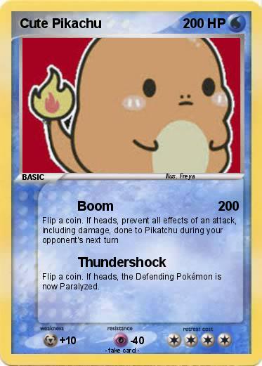 Pokémon Cute Pikachu 133 133 - Boom - My Pokemon Card