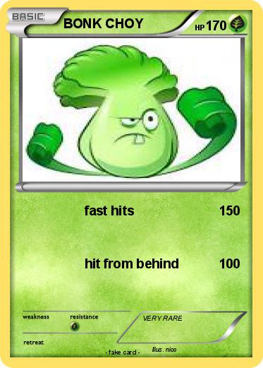 Pokémon BONK CHOY 26 26 - fast hits - My Pokemon Card