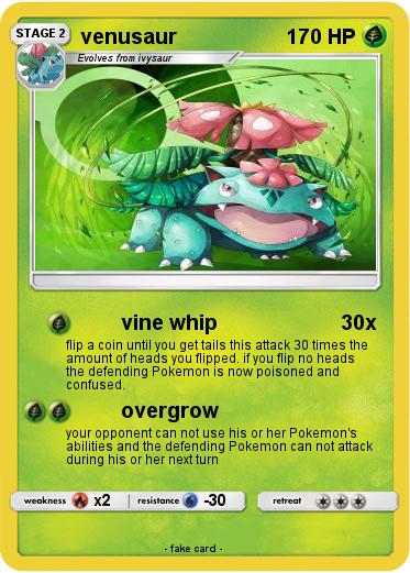 Pokémon venusaur 972 972 - vine whip - My Pokemon Card