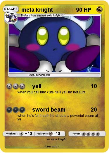 Pokémon meta knight 944 944 - yell - My Pokemon Card