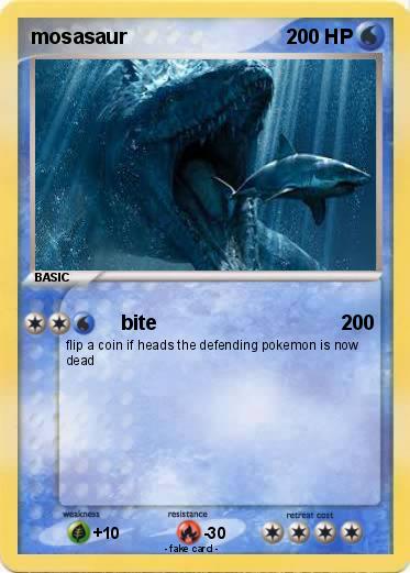 Pokémon mosasaur 16 16 - bite - My Pokemon Card