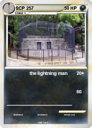 Pokémon SCP 257 257 - the lightning man - My Pokemon Card