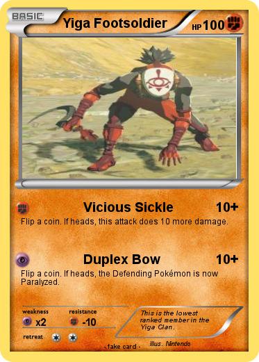 Pokémon Yiga Footsoldier - Vicious Sickle - My Pokemon Card