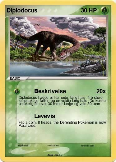 Pokémon Diplodocus 48 48 - Beskrivelse - My Pokemon Card