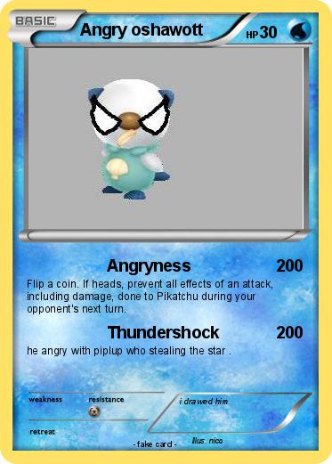 Pokémon Angry oshawott 1 1 - Angryness - My Pokemon Card