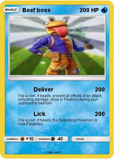 Pokémon Beef boss 1 1 - Deliver - My Pokemon Card