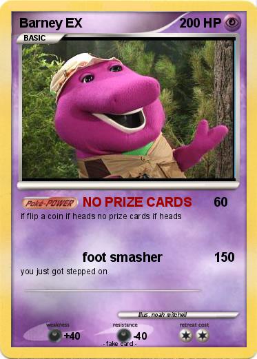 Pokémon Barney EX 1 1 - NO PRIZE CARDS - My Pokemon Card