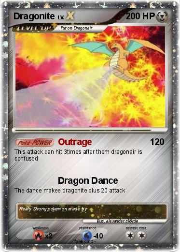 Pokémon Dragonite 481 481 - Outrage - My Pokemon Card