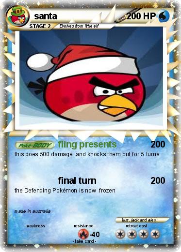 Pokémon santa 362 362 - fling presents - My Pokemon Card
