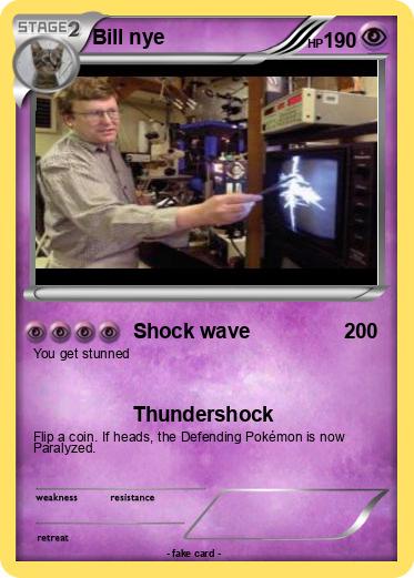 Pokémon Bill nye 221 221 - Shock wave - My Pokemon Card