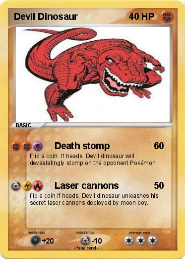 Pokémon Devil Dinosaur - Death stomp - My Pokemon Card