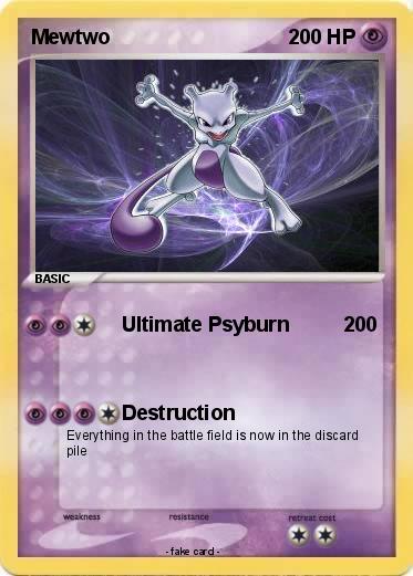 Pokémon Mewtwo 2772 2772 - Ultimate Psyburn - My Pokemon Card