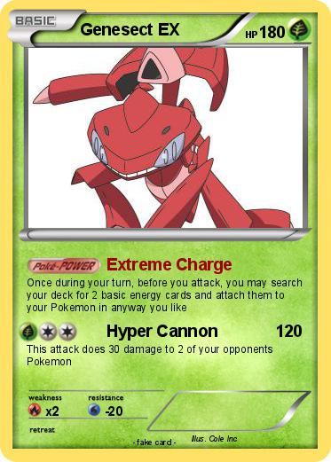 Pokémon Genesect EX 63 63 - Extreme Charge - My Pokemon Card