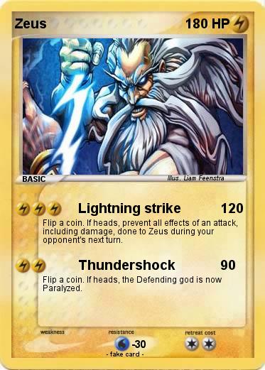 Pokémon Zeus 1748 1748 - Lightning strike - My Pokemon Card