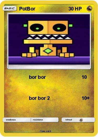 Pokémon PotBor - bor bor - My Pokemon Card