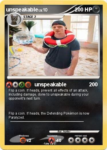 Pokémon unspeakable 109 109 - unspeakable - My Pokemon Card