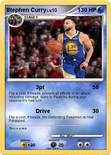 Pokémon Stephen Curry 267 267 - 3pt - My Pokemon Card