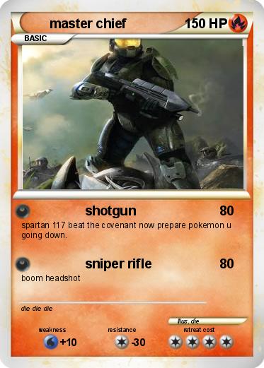Pokémon master chief 172 172 - shotgun - My Pokemon Card