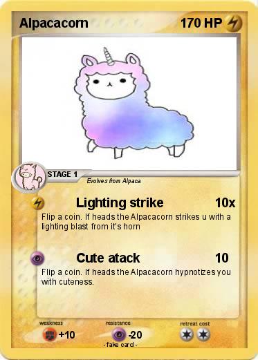 Pokémon Alpacacorn 1 1 - Lighting strike - My Pokemon Card