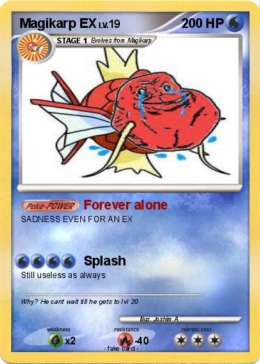 Pokémon Magikarp EX 58 58 - Forever alone - My Pokemon Card