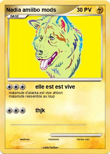 Pokémon Nadia amiibo mods - elle est est vive - Ma carte Pokémon