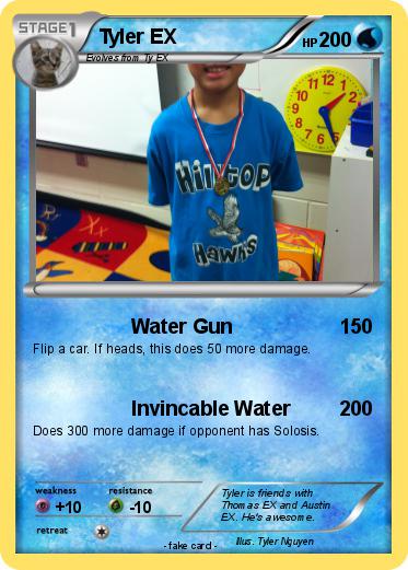 Pokémon Tyler EX 8 8 - Water Gun - My Pokemon Card