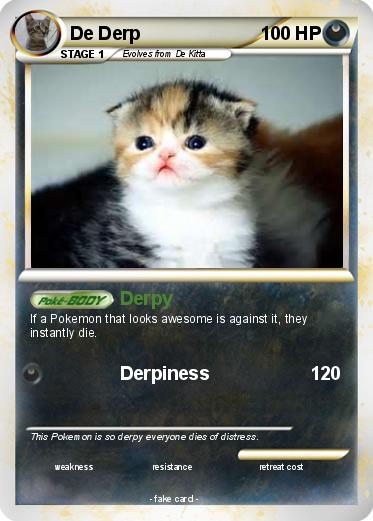 Pokémon De Derp - Derpy - My Pokemon Card