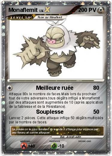 Pokémon Monaflemit 15 15 - Meilleure ruée - Ma carte Pokémon
