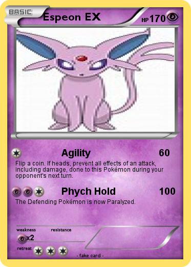 Pokémon Espeon EX 36 36 - Agility - My Pokemon Card