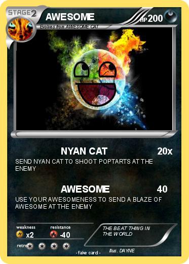 Pokémon AWESOME 1676 1676 - NYAN CAT - My Pokemon Card