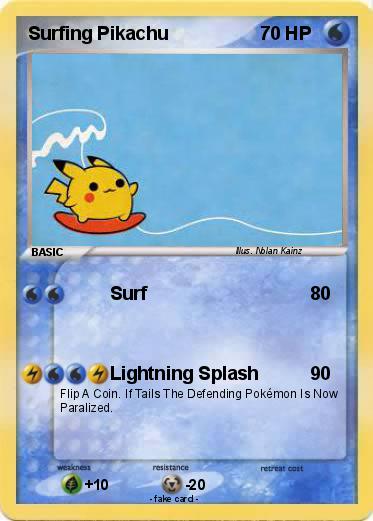 Pokémon Surfing Pikachu 95 95 - Surf - My Pokemon Card