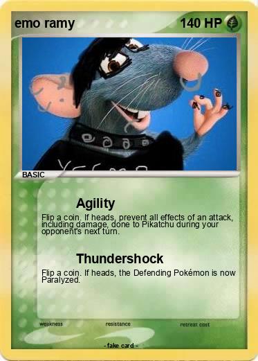 Pokémon emo ramy - Agility - My Pokemon Card