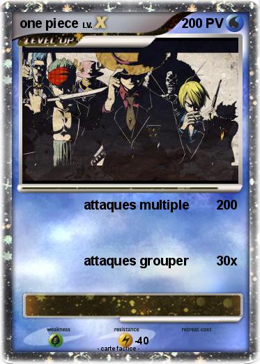 Pokémon one piece 250 250 - attaques multiple - Ma carte Pokémon