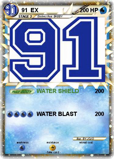 Pokémon 91 EX - WATER SHIELD - My Pokemon Card