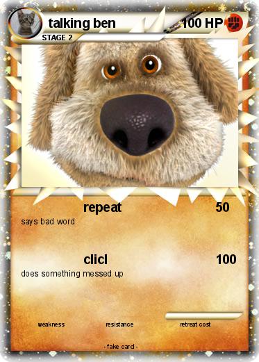 Pokémon talking ben 3 3 - repeat - My Pokemon Card