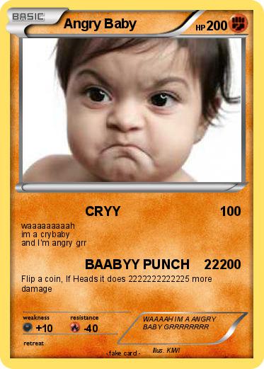 Pokémon Angry Baby 88 88 - CRYY - My Pokemon Card