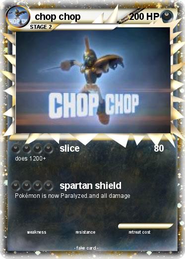 Pokémon chop chop 45 45 - slice - My Pokemon Card