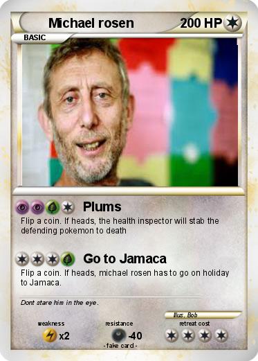 Pokémon Michael rosen 9 9 - Plums - My Pokemon Card